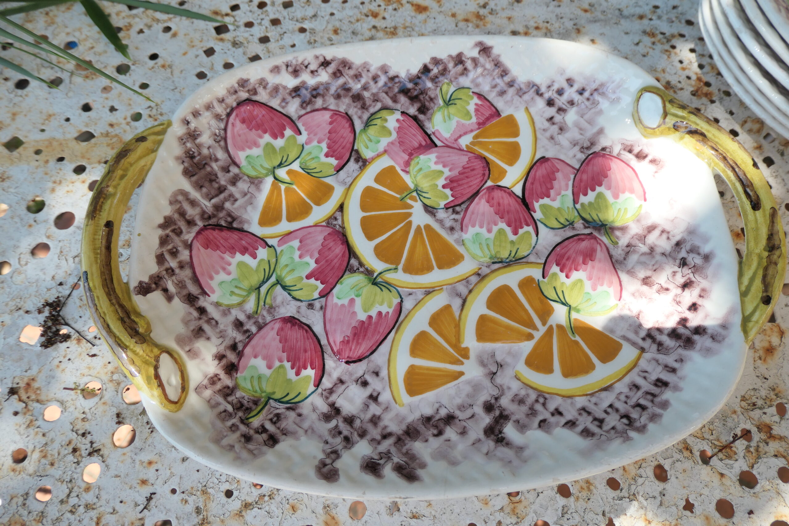 Service à dessert barbotine - Madame Vaisselle