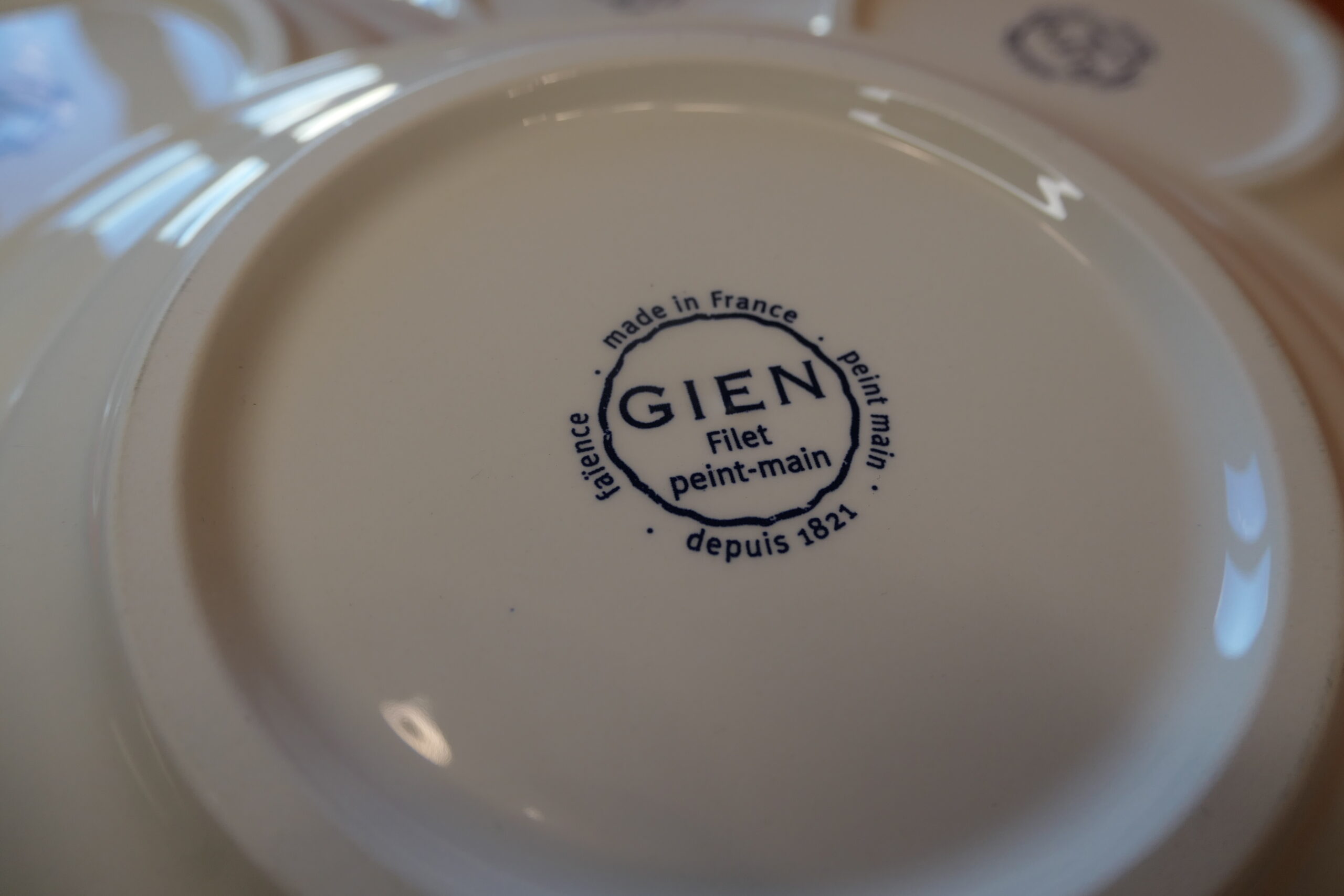 8 assiettes creuses Gien France - Madame Vaisselle